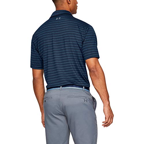 Under Armour Men's Playoff 2.0 Golf Polo , Academy Blue (409)/Pitch Gray , Medium