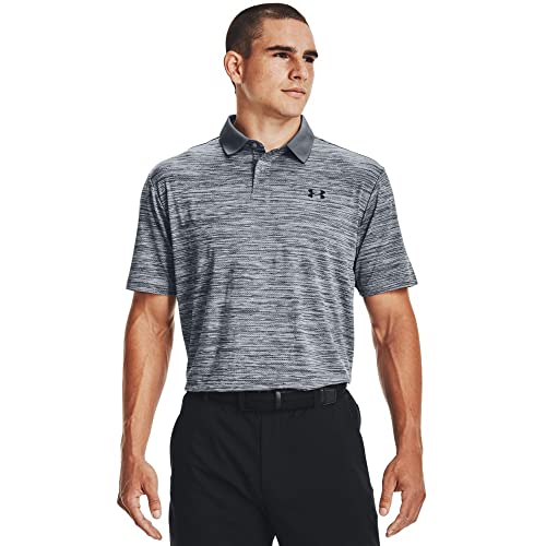 Under Armour Mens Performance 2.0 Golf Polo , Steel (035)/Black , X-Large