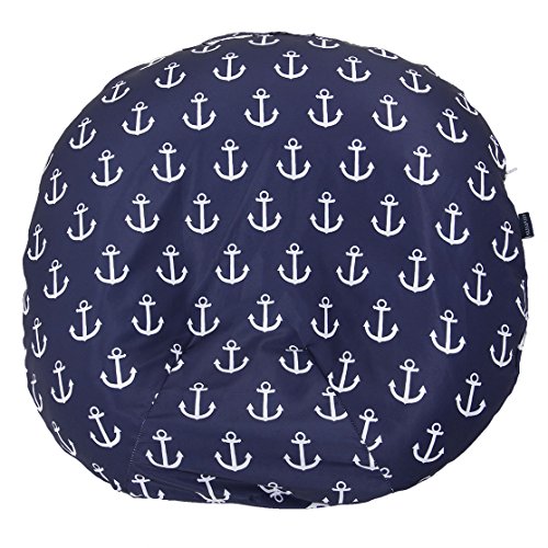 Removable Newborn Lounger Cover Water Resistant with Nautical Anchors