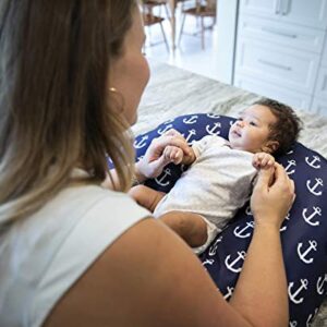 Removable Newborn Lounger Cover Water Resistant with Nautical Anchors