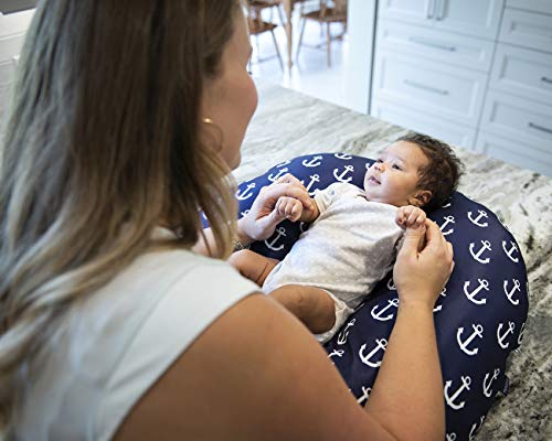 Removable Newborn Lounger Cover Water Resistant with Nautical Anchors