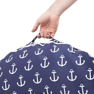 Removable Newborn Lounger Cover Water Resistant with Nautical Anchors