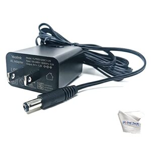 yealink ps5v1200us power supply 5v 1.2a, yealink compatible phones - sip-t20p, sip-t22p, sip-t26p, sip-t27, sip-t28p, sip-t41p, sip-t42g, t20p, t22p, t26p, t27, t28p, t41p, t42g, with microfiber cloth