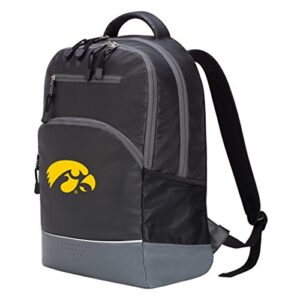 officially licensed ncaa iowa hawkeyes "alliance" backpack, black, 19"