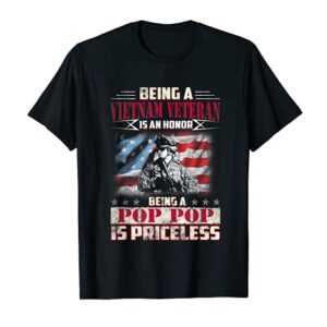 Vietnam Veteran is an honor Pop Pop is priceless Shirt