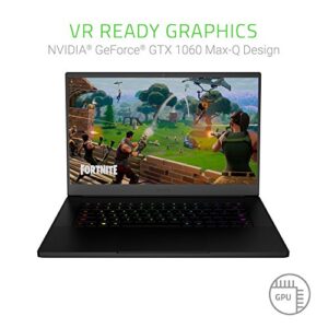 Razer Blade - Worlds Smallest 15.6in Gaming Laptop - 144Hz Full HD, 8th Gen Intel Core i7-8750H, GeForce GTX 1060 Max-Q, 16GB RAM, 512GB SSD (Renewed)