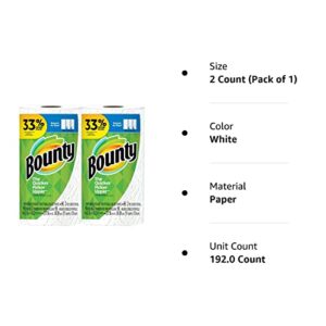 Bounty Select-A-Size, 2-ply 96 sheets Paper Towel Big Roll - White - 2-Pack