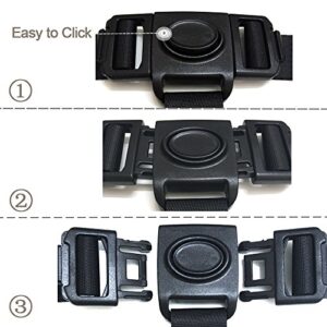 ZARPMA High Chair Straps, 3 Point Harness Straps Belt for Child Kid Chair Strap for IKEA Antilop High Chair (Black)