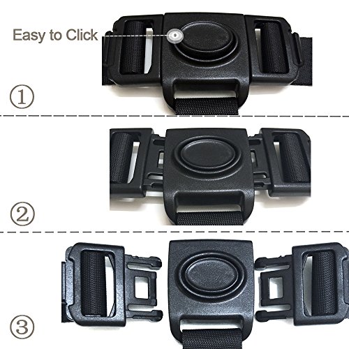 ZARPMA High Chair Straps, 3 Point Harness Straps Belt for Child Kid Chair Strap for IKEA Antilop High Chair (Black)