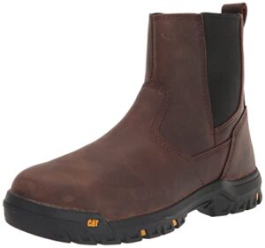 cat footwear men's wheelbase steel toe work boot, clay, 10.5 wide