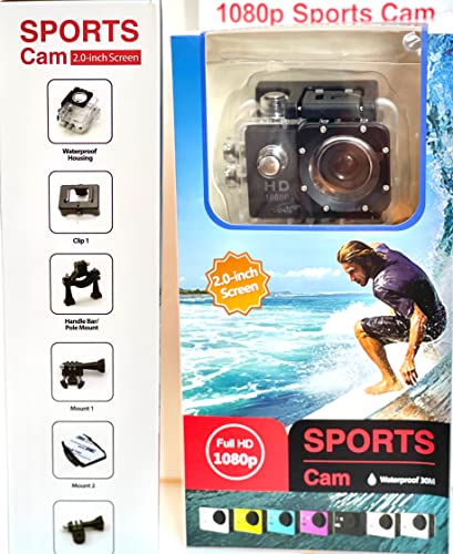 Sports Camera HD 1080p Mini camcorders Action Camera Video Full hd, Black (HL-01-02)