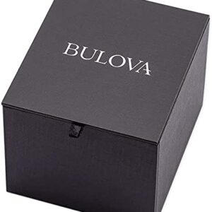 Bulova Men's Crystals Phantom Gold Tone Stainless Steel 3-Hand Quartz Watch, Cushion Shape Dial and Curved Mineral Crystal Style: 98B323