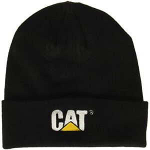 Caterpillar Men's Trademark Cuff Beanie, Black, OS