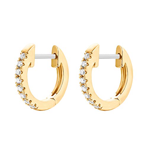 PAVOI Womens 14K Yellow Gold-Plated-Base Cubic Zirconia Cuff Earring