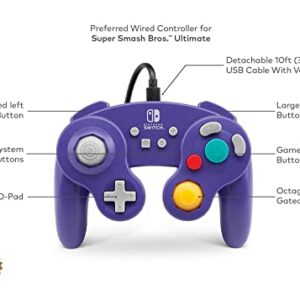 PowerA Wired Controller for Nintendo Switch GameCube Style: Purple Nintendo Switch