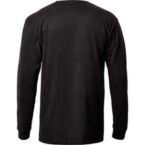 Tultex Unisex Heavyweight Long Sleeve T-Shirt, 100% Cotton, Black, Medium