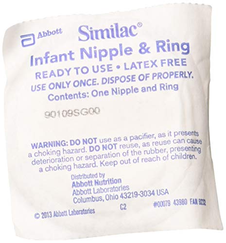 Abbott Nutrition Similac Component Nipple System Infant Nipple and Ring R, L00079