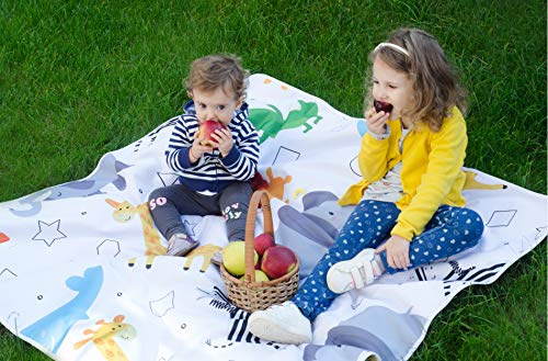 Waterproof Floor Splat Mat for Under High Chair| 51" Splash Mat Under High Chair/Under High Chair Mat |Splash Mat Highchair, High Chair Mats for Dropping Food, Food Floor Mat for Kids