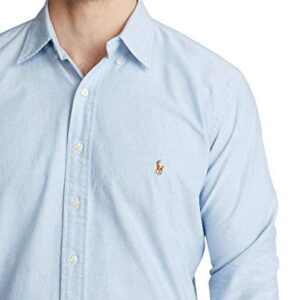 POLO RALPH LAUREN Men's Big and Tall Long Sleeves Classic Fit Oxford Buttondown Shirt (4XLT, BSR Blue)