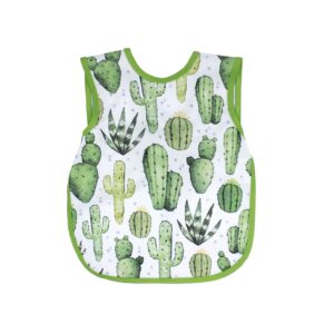 bapronbaby desert cactus bapron - soft waterproof stain resistant bib - machine washable - 6m - 5yr - (sz baby/toddler 6m-3t)