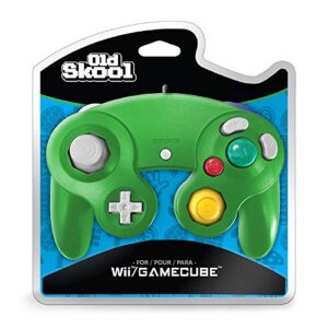 Old Skool GameCube/Wii Compatible Controller - Green/Blue Special Edition