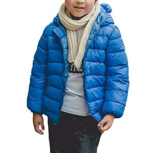 WUSENST Baby Boys Girls Winter Coats Hoods Light Puffer Down Jacket Outwear with Pockets