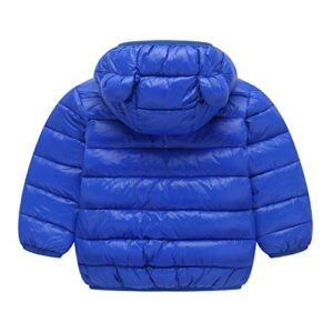 WUSENST Baby Boys Girls Winter Coats Hoods Light Puffer Down Jacket Outwear with Pockets