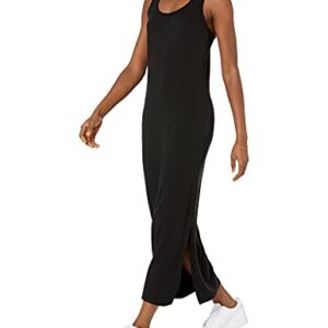 Amazon Essentials Women's Supersoft Terry Racerback Maxi Dress (Previously Daily Ritual), Black, Medium