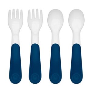 OXO Tot Plastic Fork & Spoon Multipack - Navy , 4 Piece Set