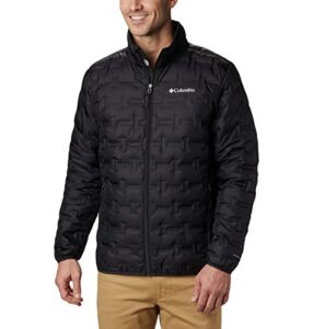 columbia men's delta ridge down jacket, black, small