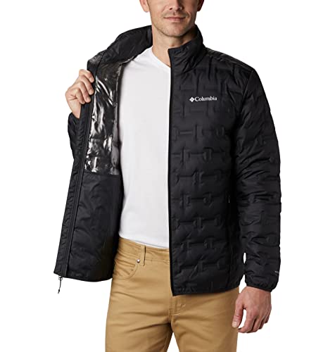 Columbia Men's Delta Ridge Down Jacket, Black, Small