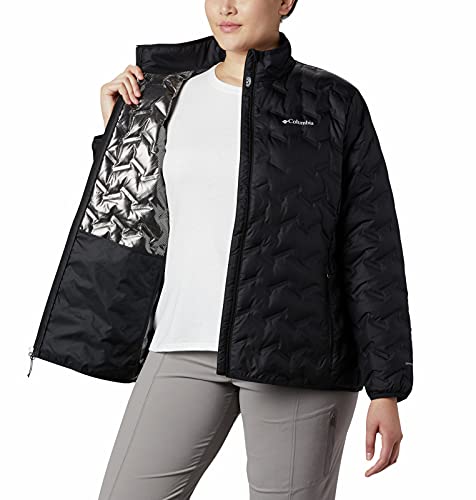 Columbia Women's Delta Ridge Down Jacket, Black, Medium