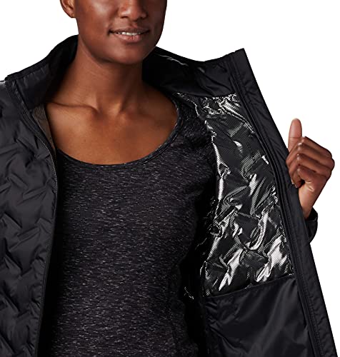 Columbia Women's Delta Ridge Down Jacket, Black, Medium