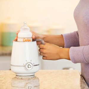 Munchkin® Shine™ Stainless Steel Baby Bottle Warmer, White/Silver