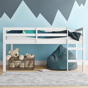 Dorel Living Milton Junior Twin Loft Bed, White