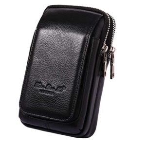 leather waist pack phone belt bag for men loop holster wallet cellphone case pouch pack clip money purse for phone note edge plus