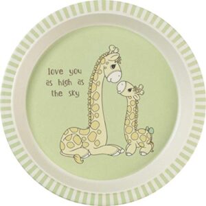 Precious Moments Love You As High As The Sky Giraffe Toddler Mealtime Feeding Set, Dinnerware, Green