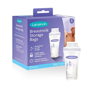 lansinoh breastmilk storage bags - 100 ct (3 packs (100 count))