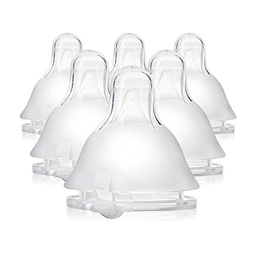 Evenflo Balance Plus Standard Neck Nipples for use with Evenflo Balance Plus Standard Neck Bottles, Slow Flow for 0 Months and up, 6-Pack