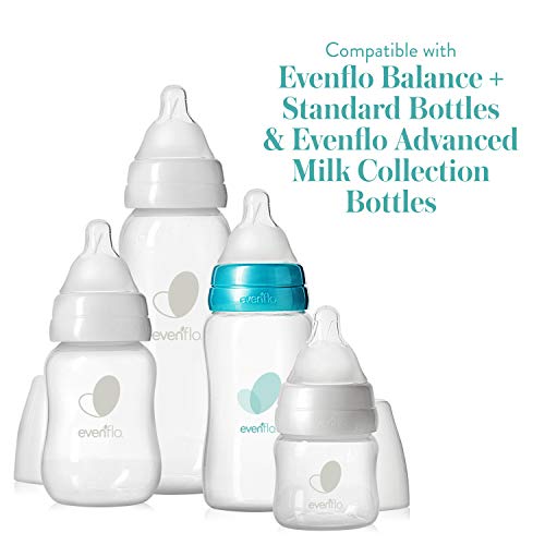 Evenflo Balance Plus Standard Neck Nipples for use with Evenflo Balance Plus Standard Neck Bottles, Slow Flow for 0 Months and up, 6-Pack