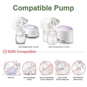 Replacement Parts Compatible with Avent Comfort Pump, Valve, Diaphragm for Single and Double Electric Pumps; Made by Maymom