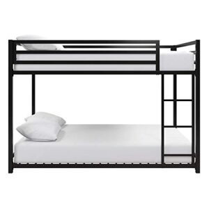 DHP Miles Metal Bunk Bed, Black, Full over Full