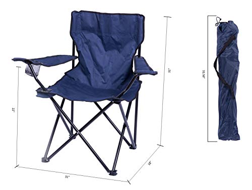 PLAYBERG Folding Camping Chair, Green (Navy)