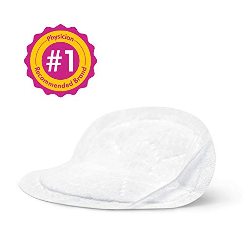 Medela Safe & Dry Ultra Thin Disposable Nursing Pads, 30 Count Breast Pads for Breastfeeding, Leakproof Design, Slender and Contoured for Optimal Fit and Discretion