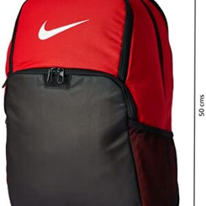 NIKE Brasilia XLarge Backpack 9.0, University Red/Black/White, Misc