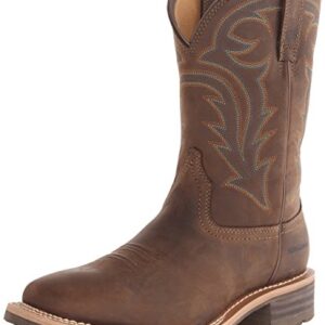 Ariat Mens Hybrid Rancher Waterproof Western Boot Oily Distressed Brown 11.5 Wide