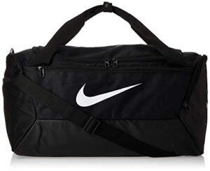 nike brasilia small duffel - 9.0, black/black/white