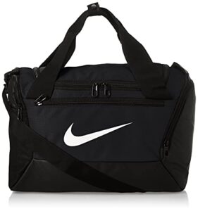 nike brasilia x-small duffel - 9.0, black/black/white