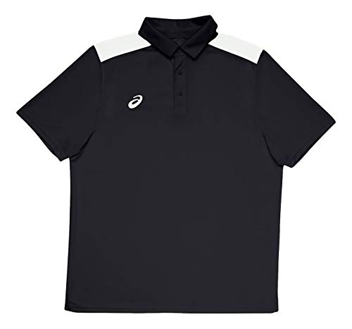 ASICS Men's Hex Print Polo, Team Black, Small