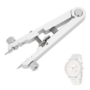 Salmue Spring Bar Plier, 6825 Alloy Steel Watch Bracelet Remover, Watch Strap Adjuster Tool Spring Bar Standard Plier Remover Replace Removing Tool Tweezer Kit for Rolex and All Watch